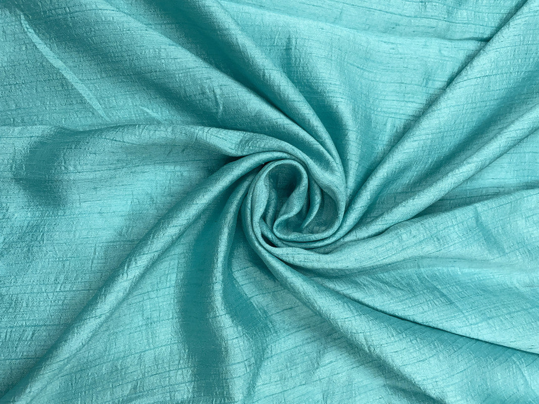 Sea Blue Plain Nysaa Silk Fabric (Per Meter - Rs 112 )